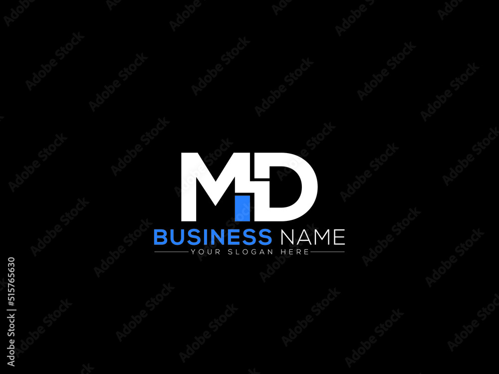 Alphabet MD Logo Letter Vector, Colorful Md dm Logo Icon Design With ...