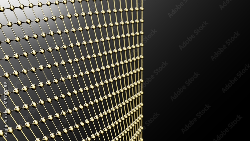 Metallic Gold Mathematical Geometric Abstract Twist Plane Dots-Line ...