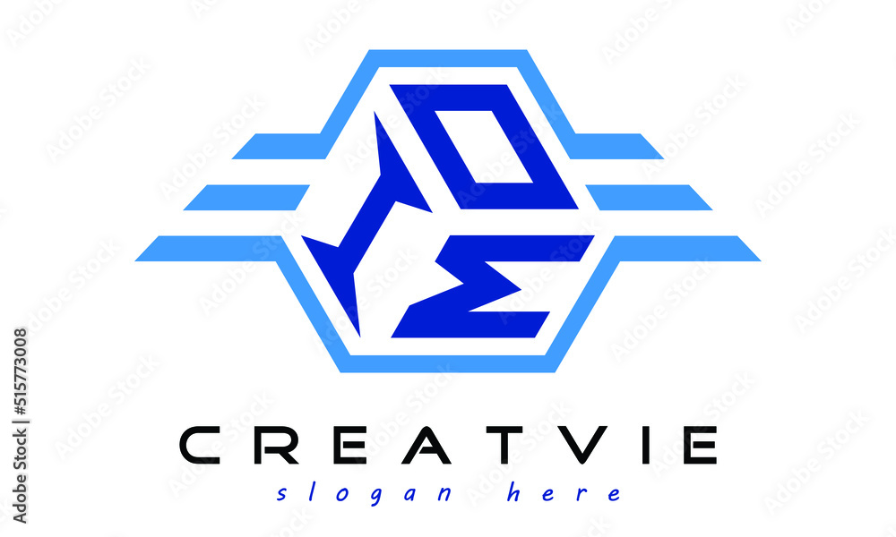 IOM three letter geometrical wings logo design vector template ...