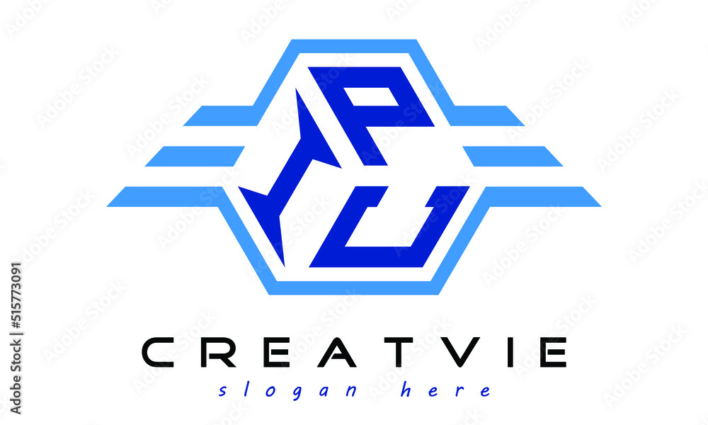 IPC three letter geometrical wings logo design vector template ...