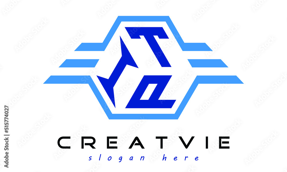 ITP three letter geometrical wings logo design vector template ...