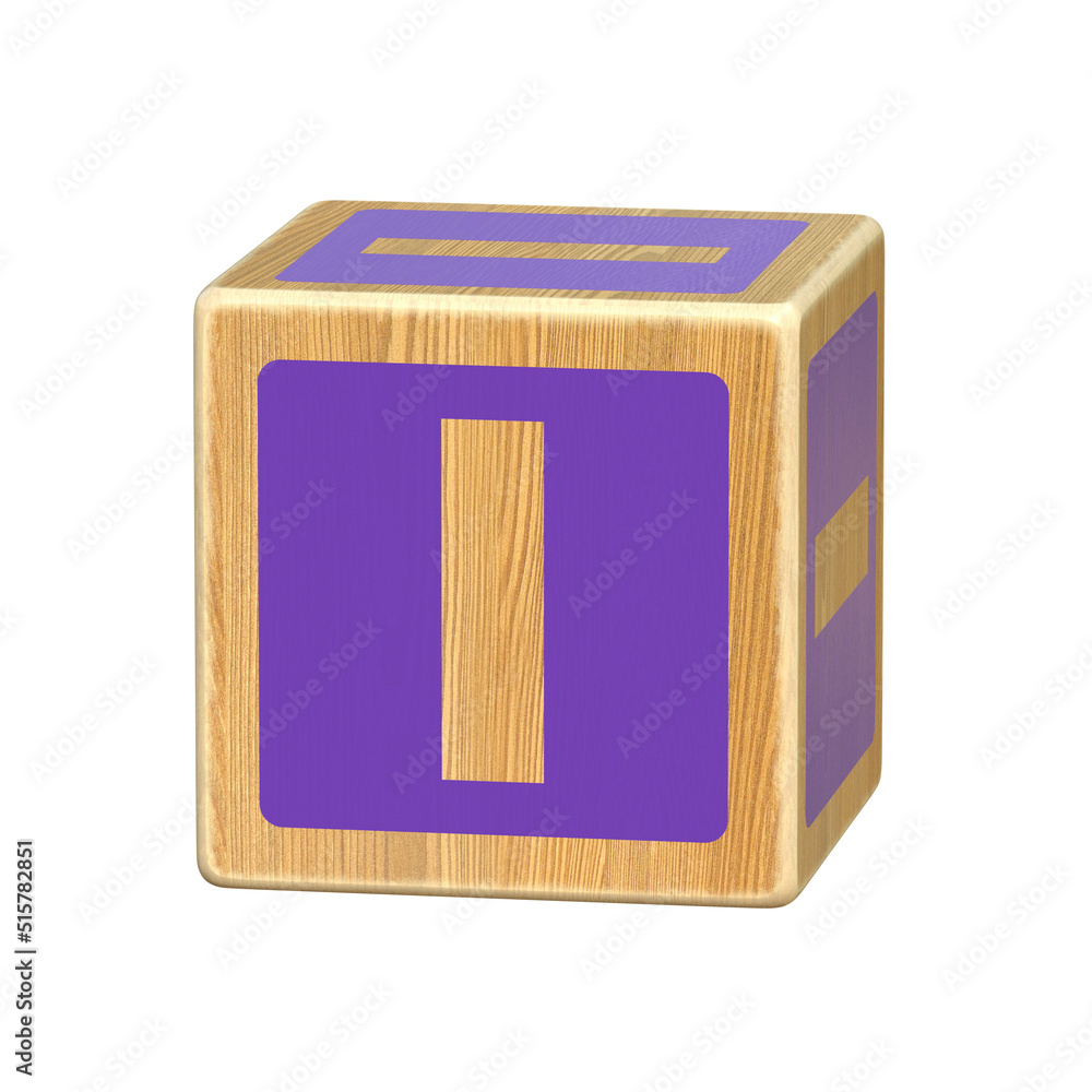 Letter I, Wooden Blocks font for Toddlers, Wood Alphabet Blocks, ABC ...