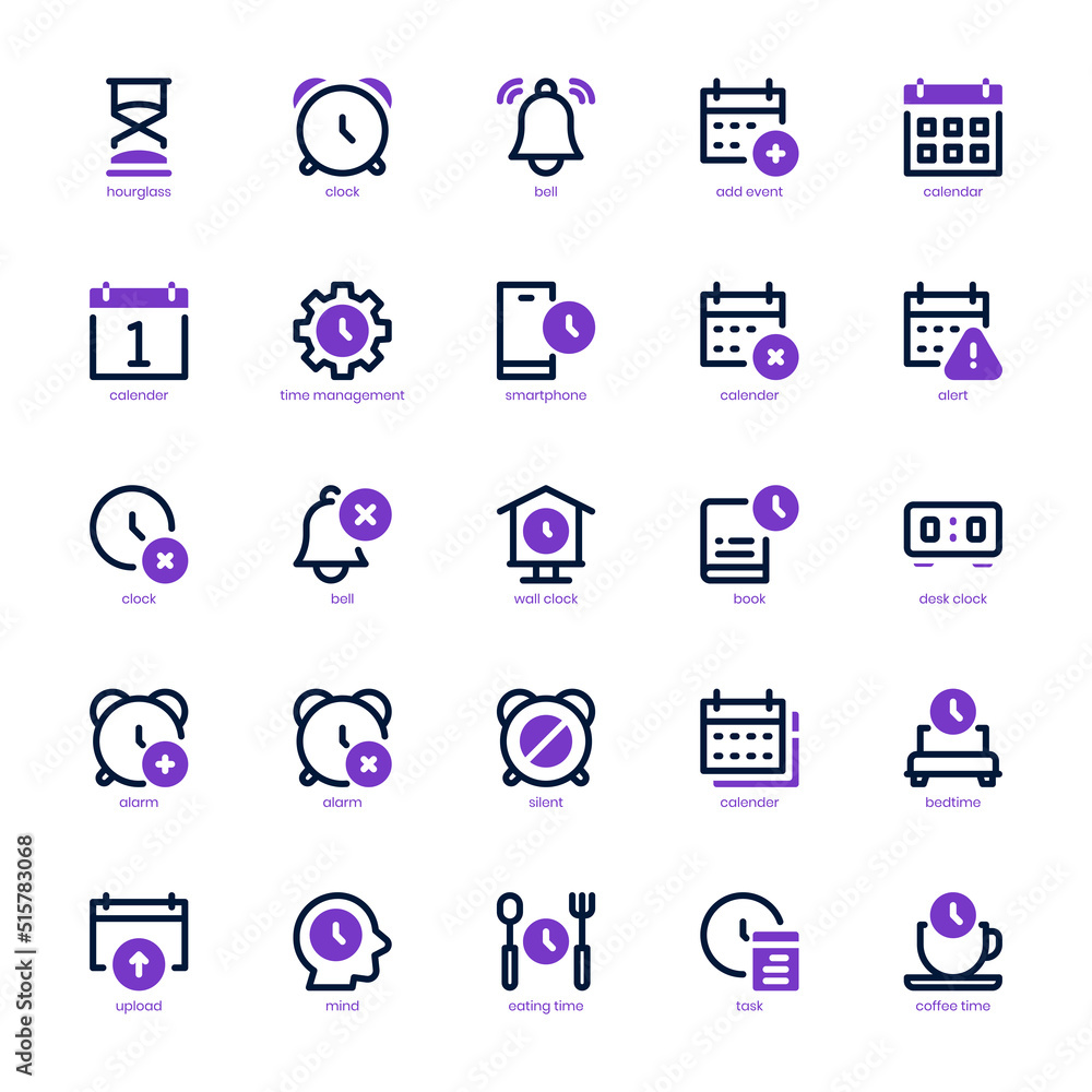 Time and Date icon pack for your website, mobile, presentation, and ...