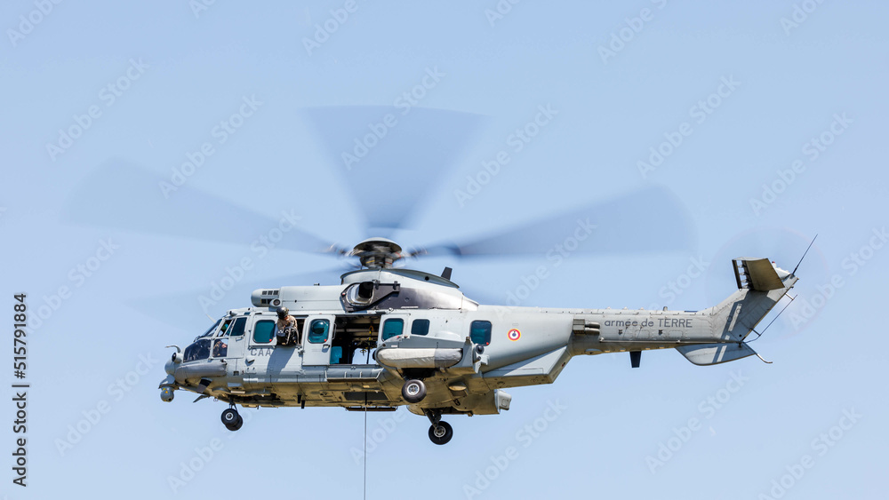 Flight demonstration of a Eurocopter (Airbus Helicopters) EC 725 HUS ...