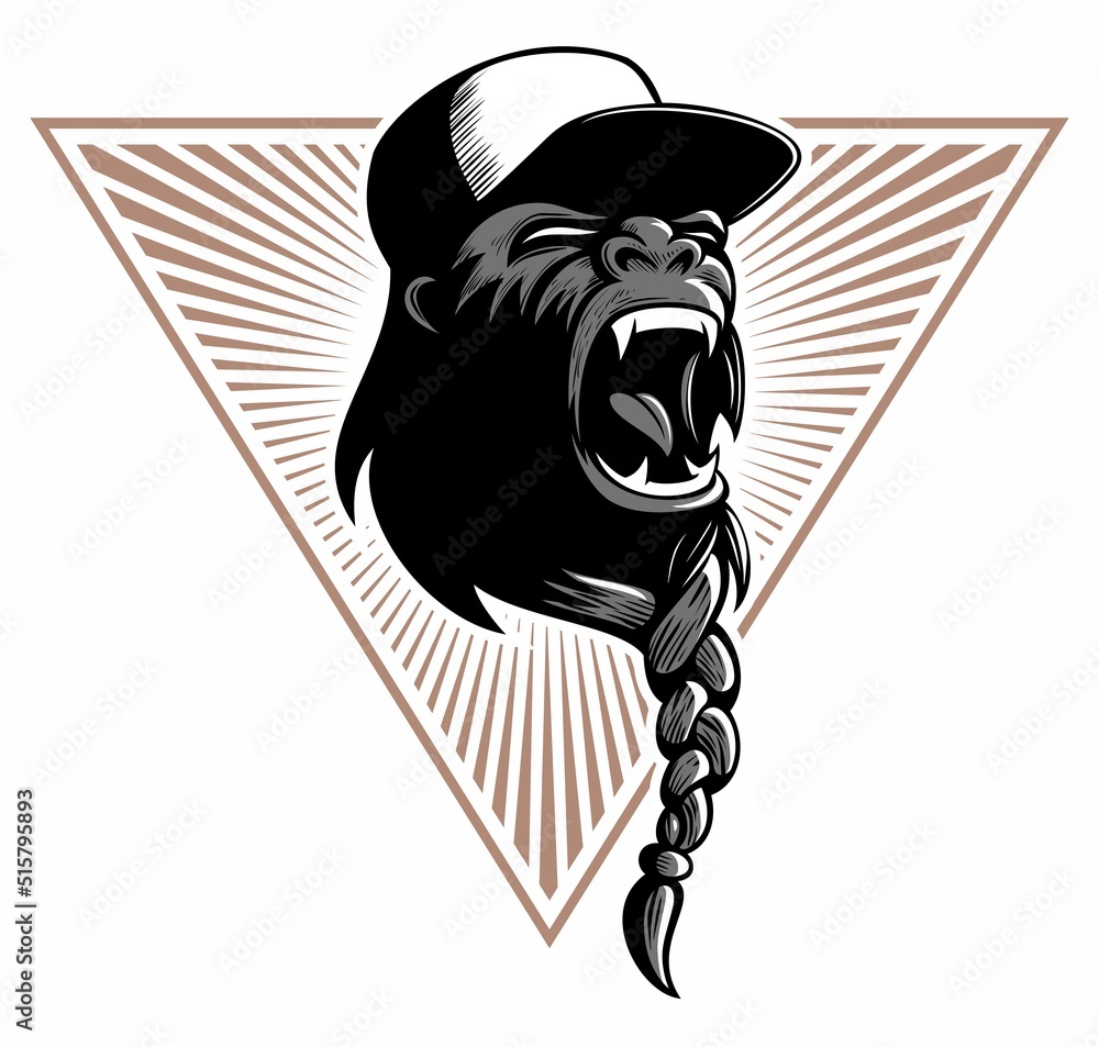 Gorilla Face Design