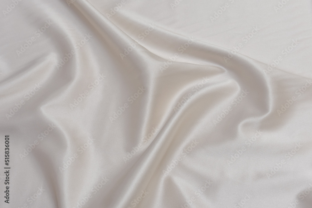 Ivory color silk fabric Stock Photo | Adobe Stock