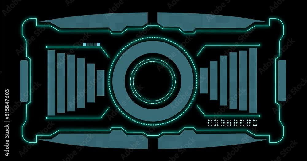 Futuristic user interface with HUD and infographic elements. Looped ... Futuristic user interface with HUD and infographic elements. Looped ...