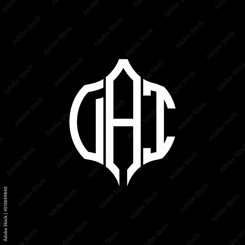 DAI letter logo. DAI best black background vector image. DAI Monogram ...