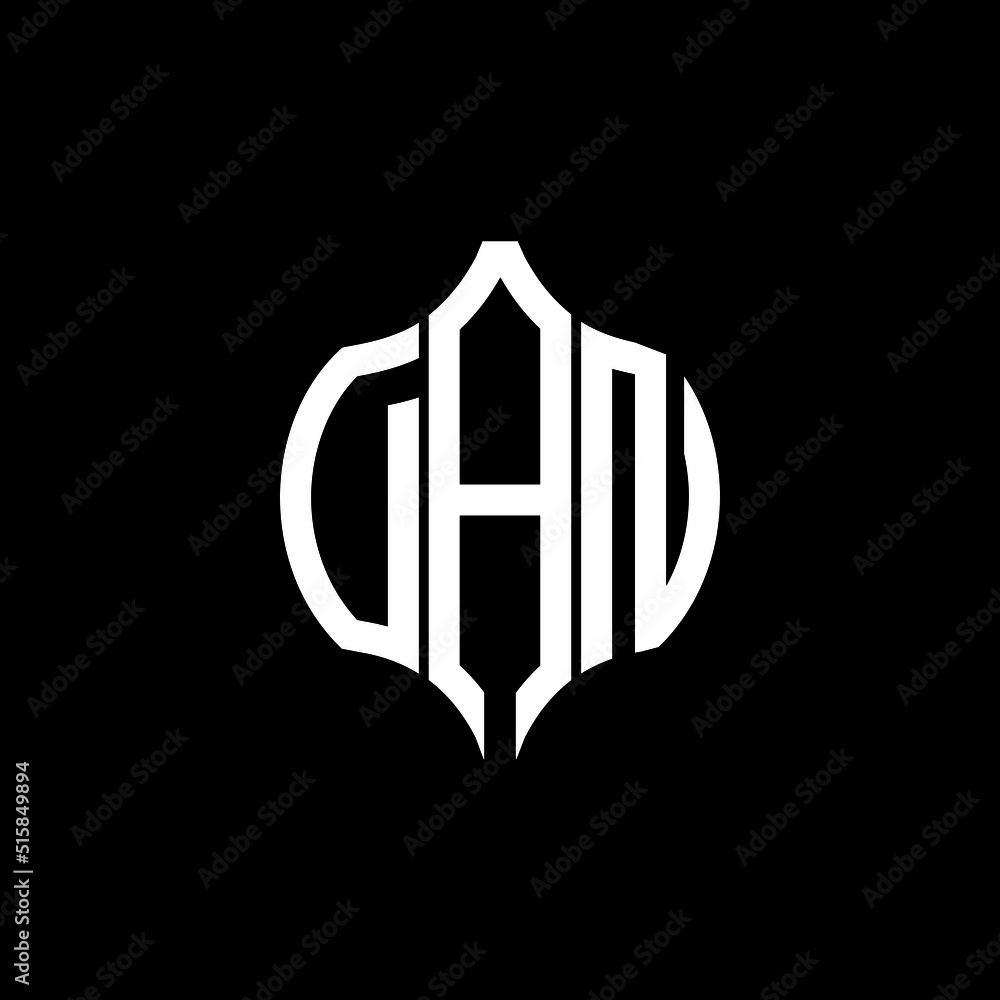 Vecteur Stock DAN letter logo. DAN best black background vector image ...