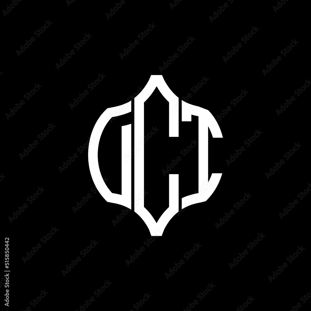 DCT letter logo. DCT best black background vector image. DCT Monogram ...
