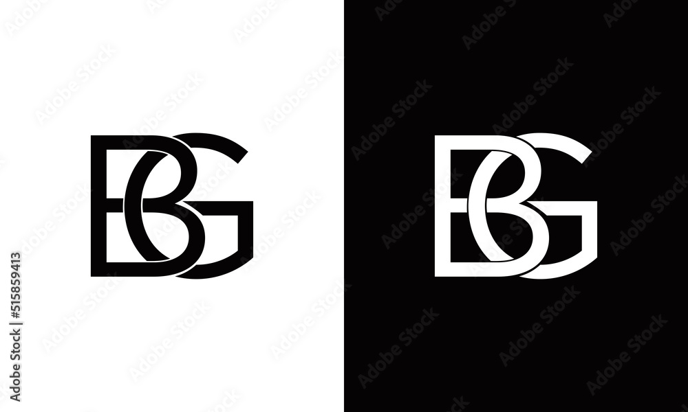 letter bg symbol logo Stock Vector | Adobe Stock