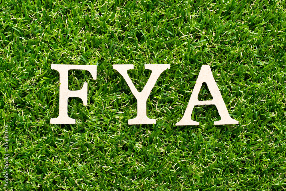 Alphabet letter in word FYA (Abbreviation of For your action or ...