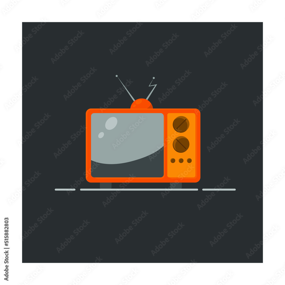 Vintage TV Vector Art, Fake news concept. Man with loudspeaker from ...