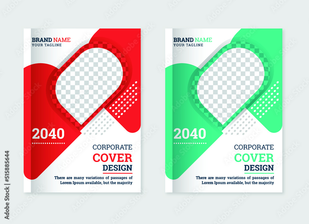 Annual report corporate book cover design template a4 or can be used to ...
