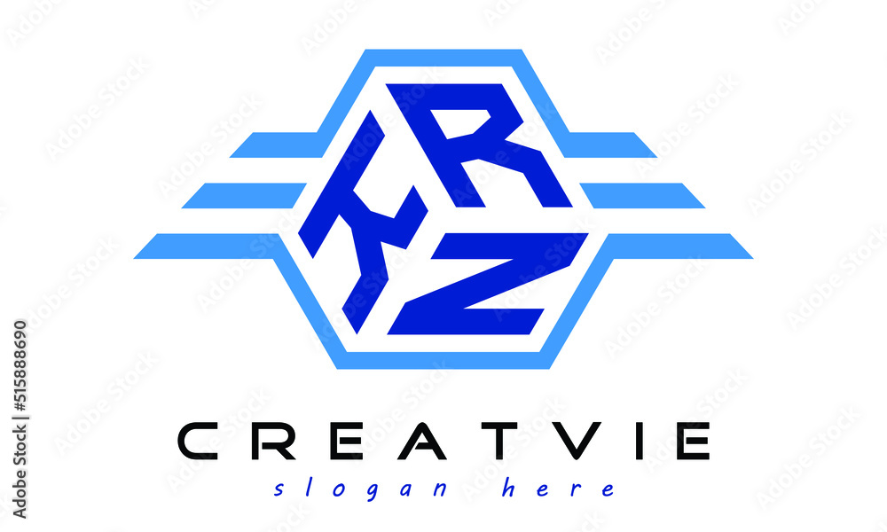 KRN three letter geometrical wings logo design vector template ...