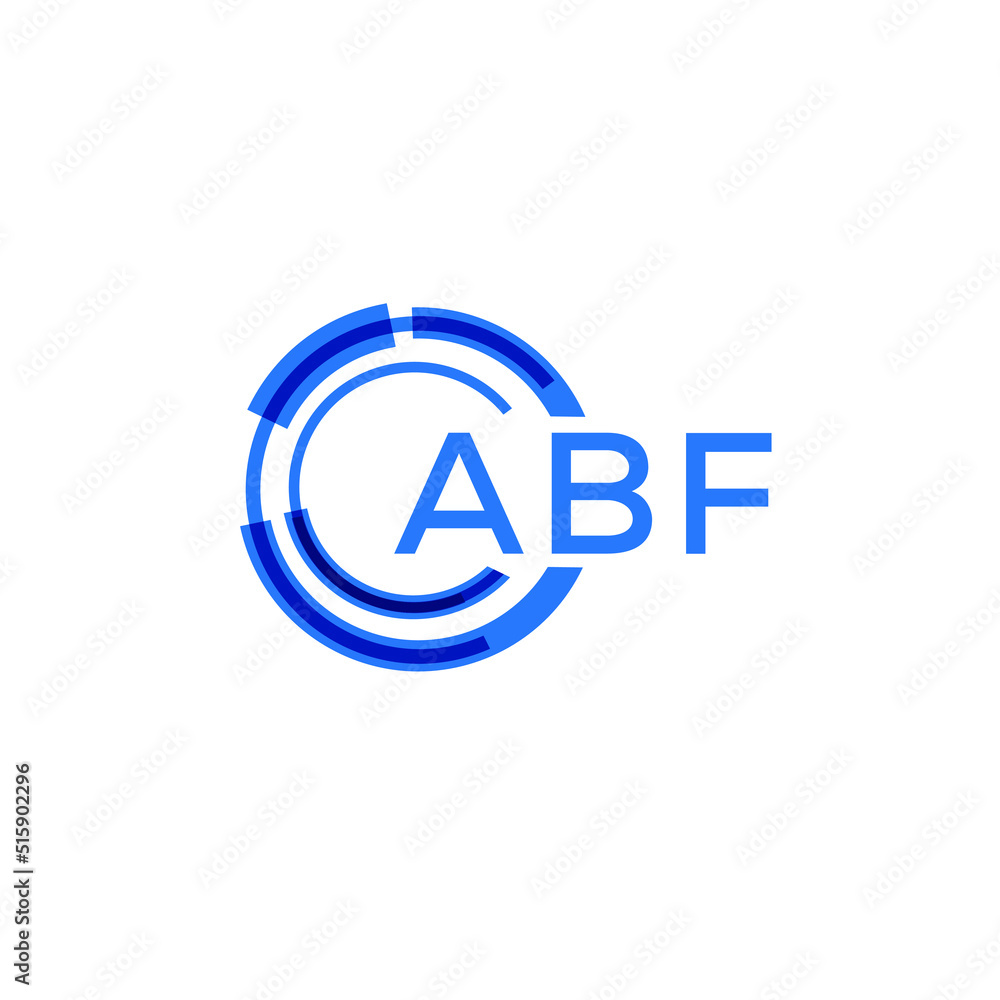 ABF letter technology logo design.ABF creative initials monogram vector ...