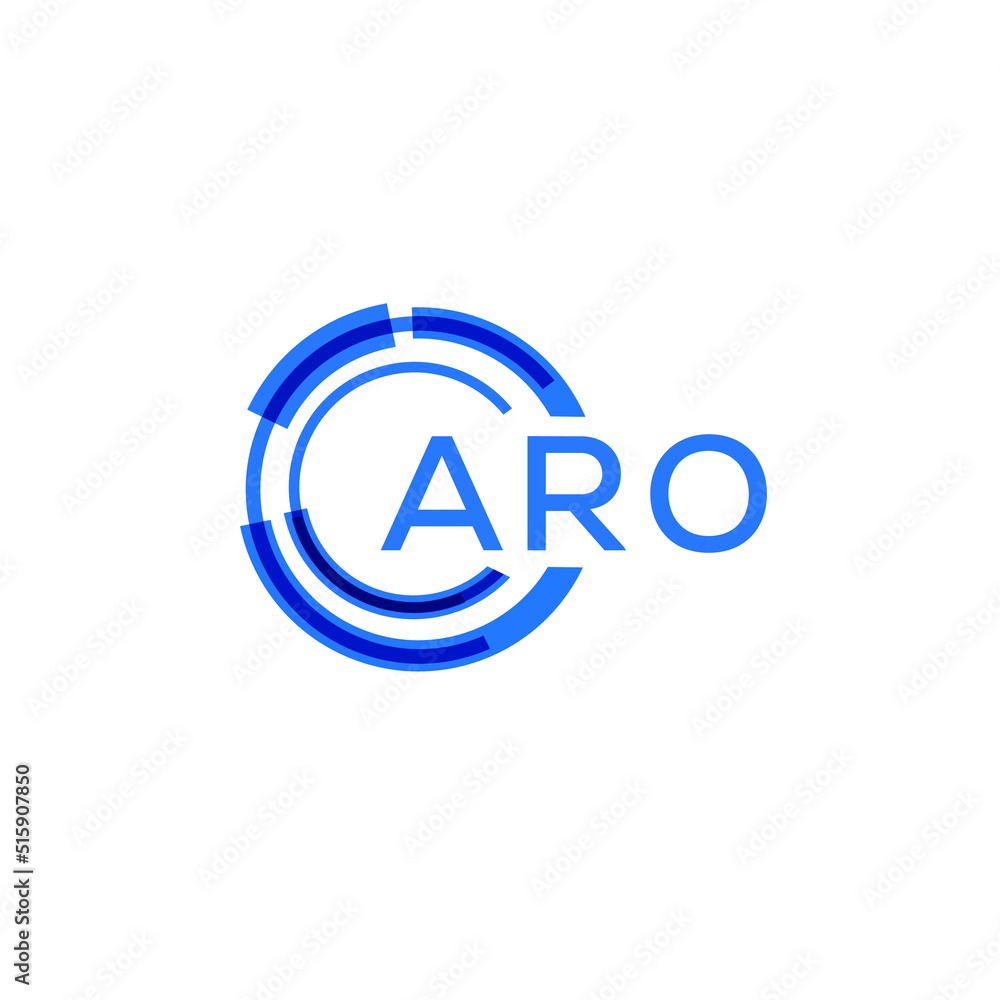 ARO letter initial creative logo design template vector illustration ...