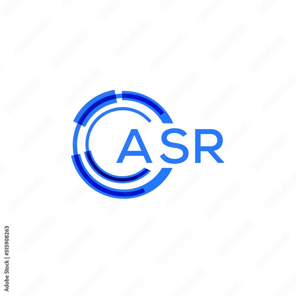ASR letter initial creative logo design template vector illustration ...