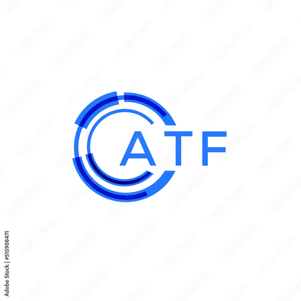 ATF letter initial creative logo design template vector illustration ...