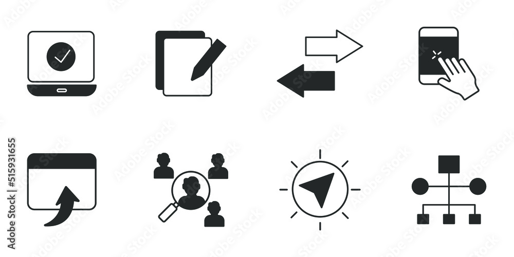 user experience design icons set . user experience design pack symbol ...