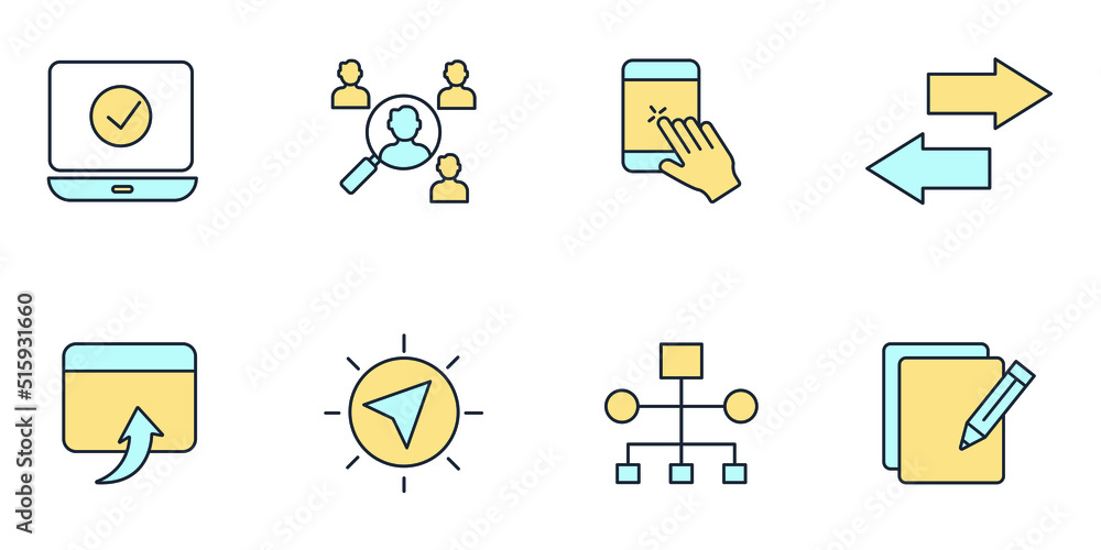 user experience design icons set . user experience design pack symbol ...