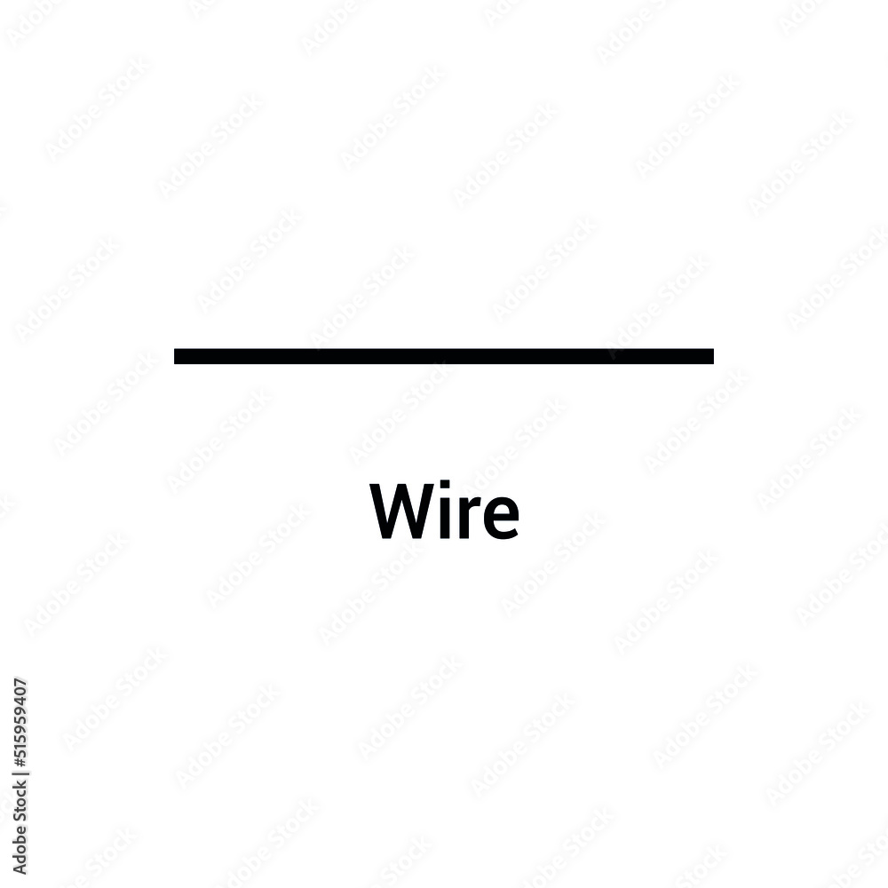 electronic symbol of wire vector illustration Stock Vector | Adobe Stock