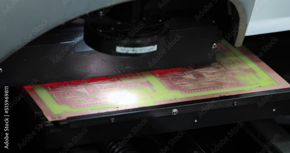 Close up view: automated visual optical inspection system for quality ...