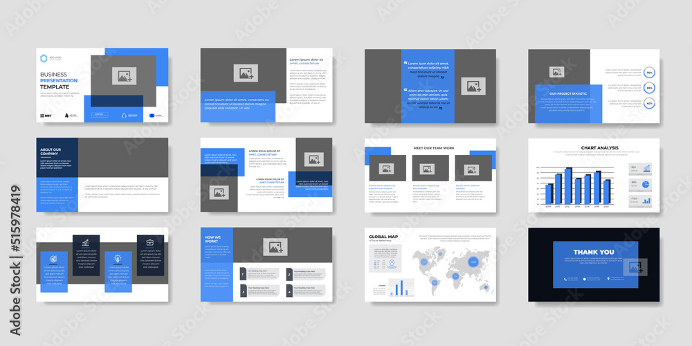 Business presentation slide. powerpoint template design backgrounds ...