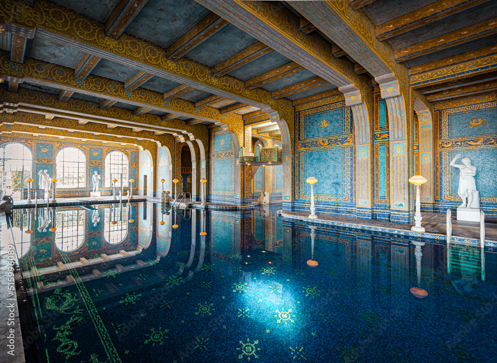 Hearst Castle Interior Pool