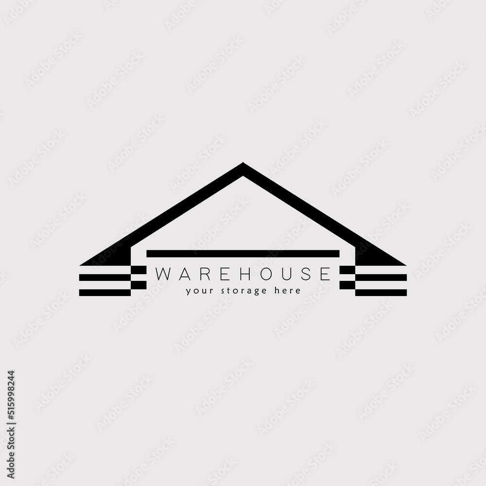 warehouse logo vector for purpose icon symbol sign etc Stock Vector ...