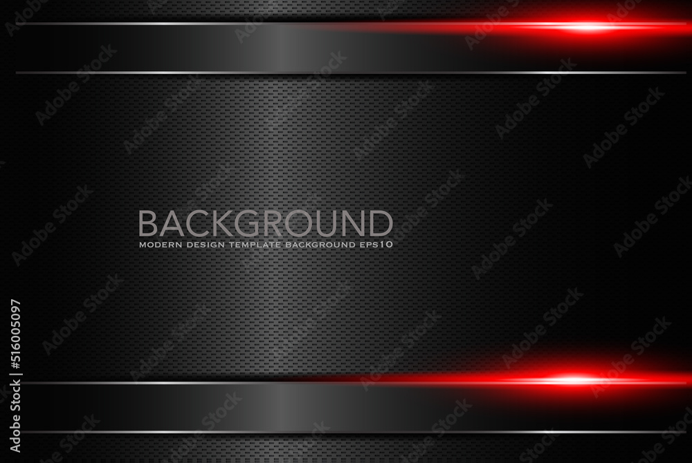 abstract metallic red black frame layout modern tech design template ...