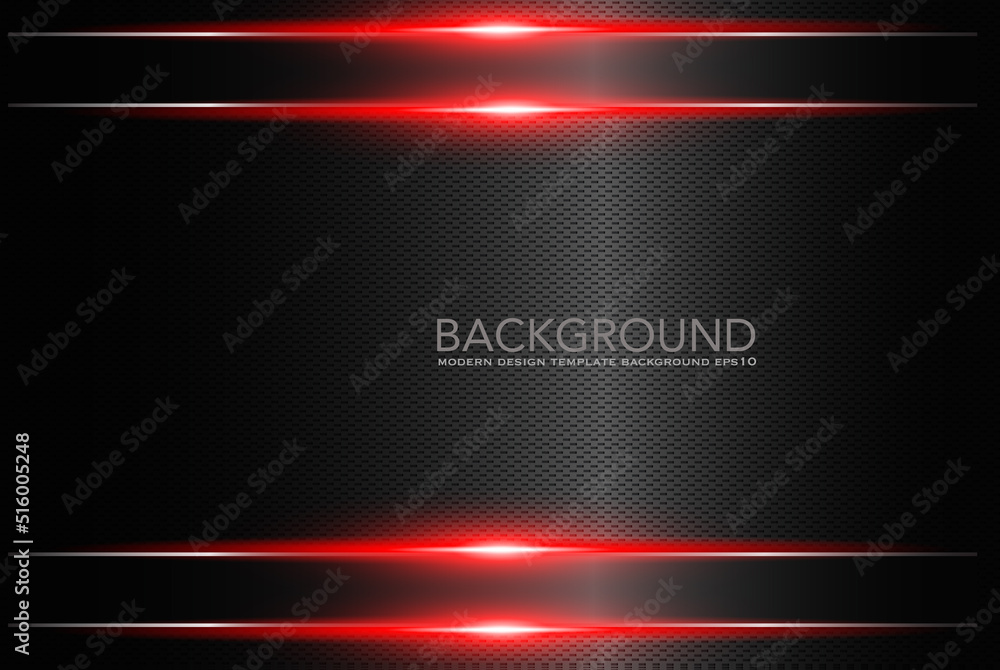 abstract metallic red black frame layout modern tech design template ...