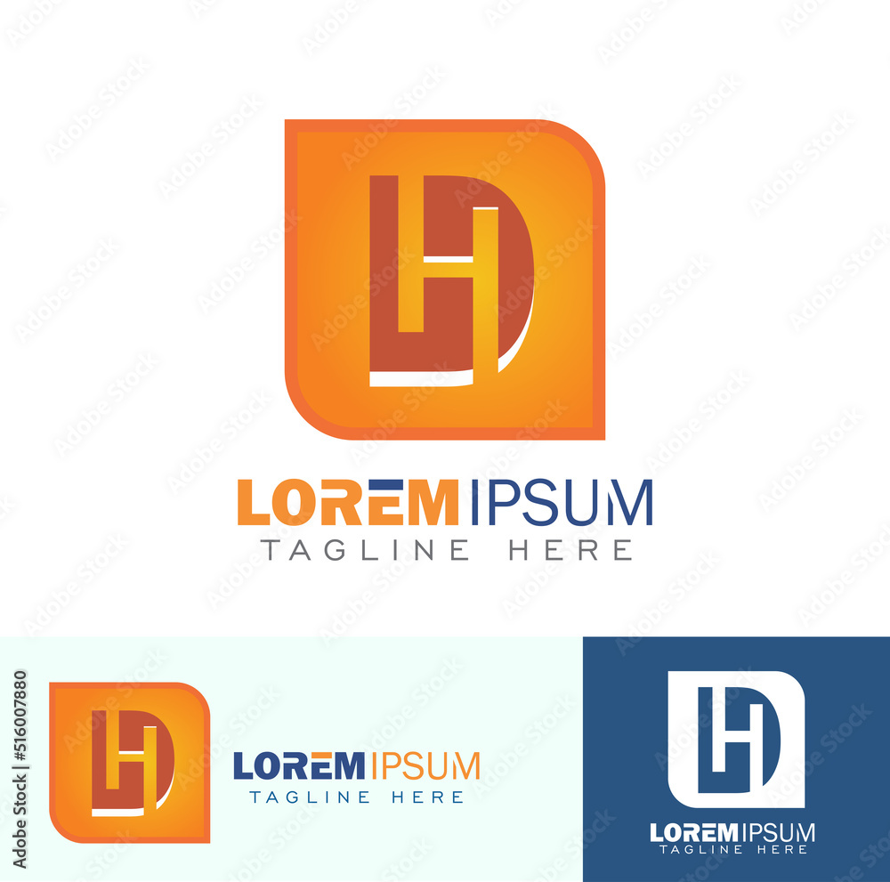 HD Monogram Initial Logo Sign Stock Vector | Adobe Stock