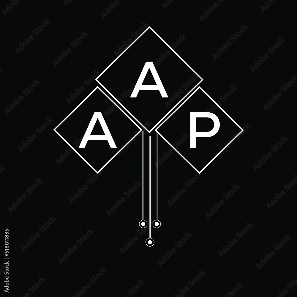 AAP letter logo design with white background in illustrator, AAP vector ...