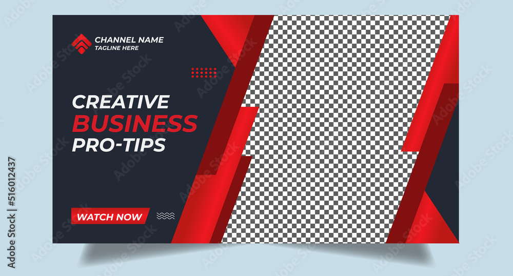 Editable trendy modern youtube thumbnail design for any youtube videos ...