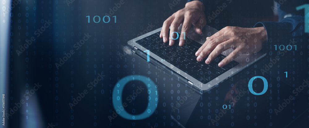 Digital Technology Software Development Network Security Concept