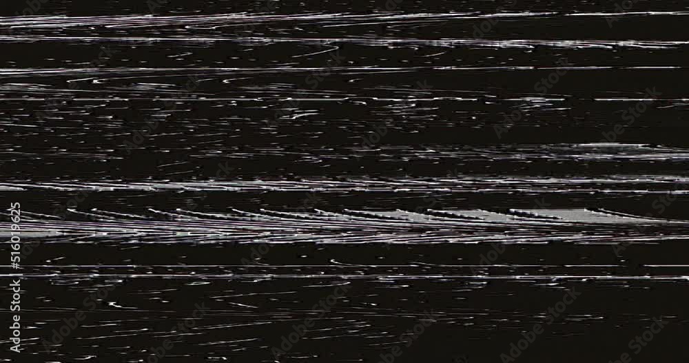 Vidéo Stock Analog VHS glitch. Real static noise. Damaged surveillance ...