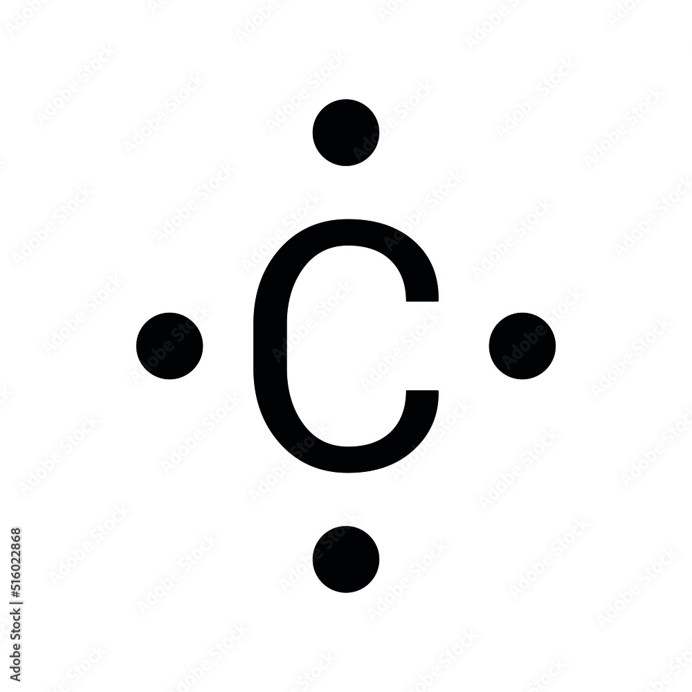 lewis dot structure of carbon Stock Vector | Adobe Stock