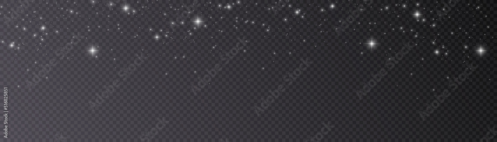 Light effect with lots of shiny highlights shining on a transparent ...