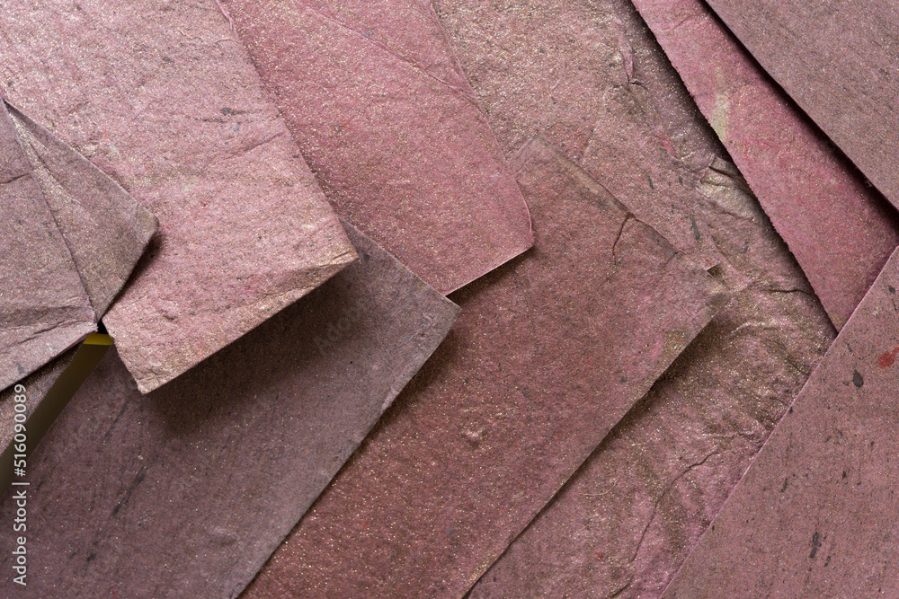 strips of ruddy brown paper close up Stock Photo | Adobe Stock