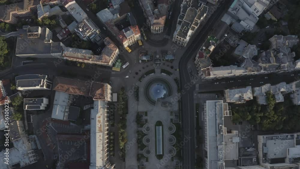 Vidéo Stock Center of Maidan square or Maydan Nezalezhnosti near the ...