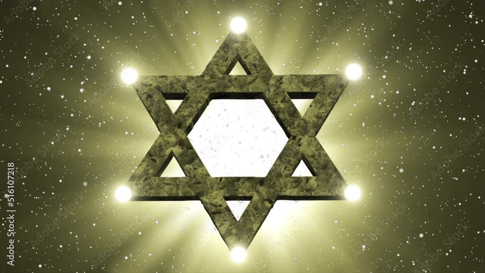3D Jewish symbols on Light background Stock Video | Adobe Stock