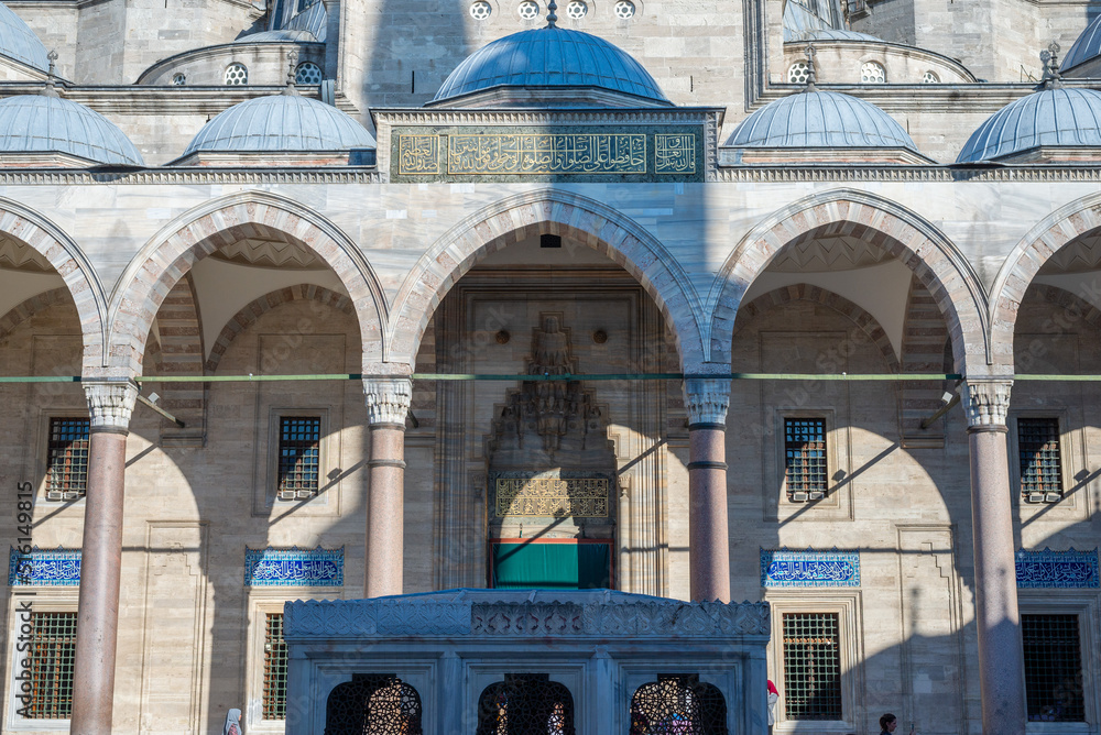 The Great Mosque of Sultan Suleiman the Magnificent in Turkey Stock 写真 ...