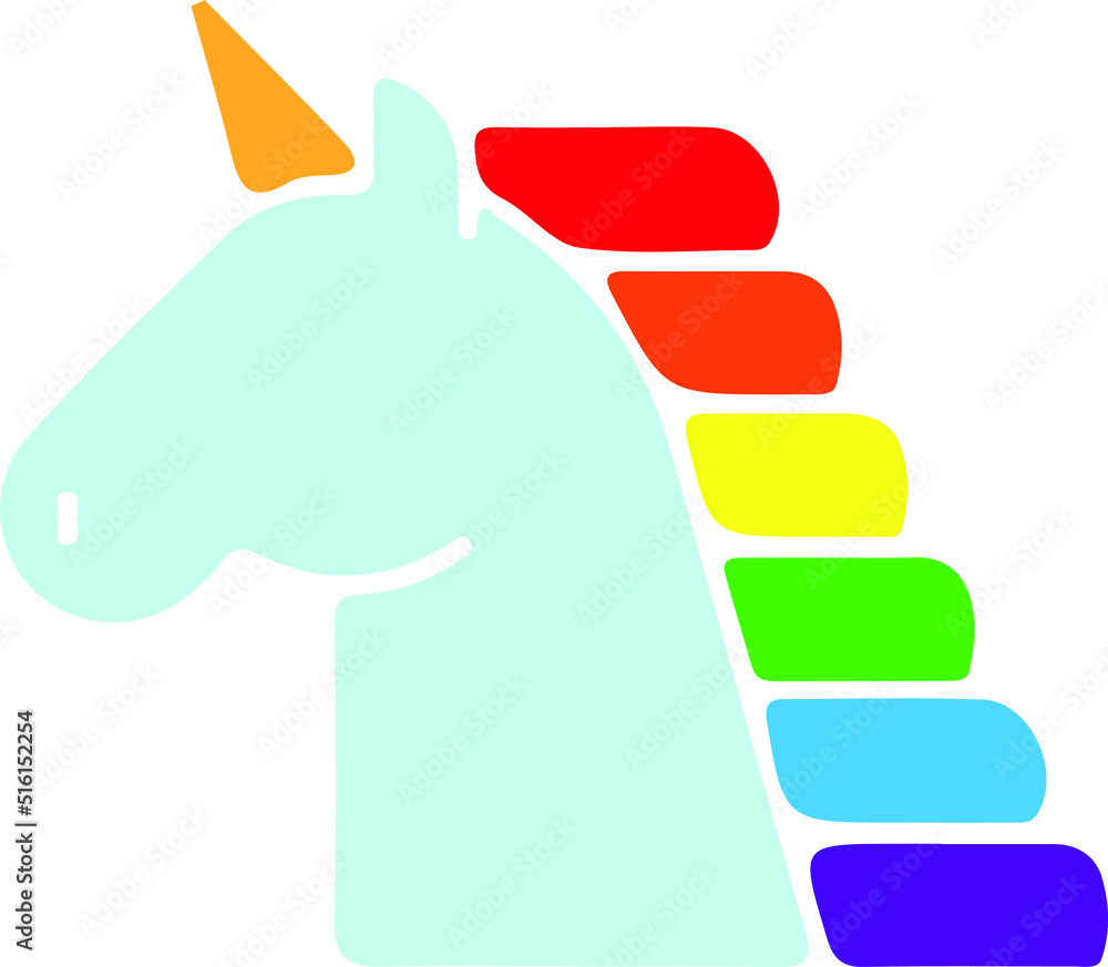 Unicorn vector art illustration Unicorn image or clip art. Stock ベクター ...