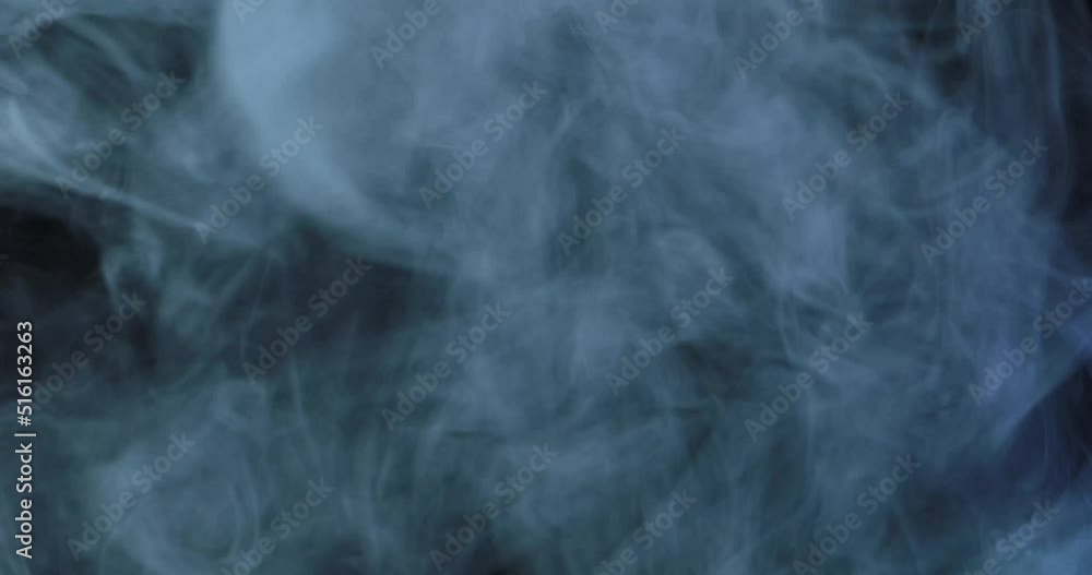 Abstract white smoke in slow motion. Smoke, Cloud of cold fog in light ...
