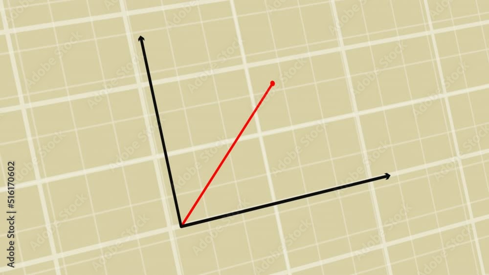 Straight-line graph concept animation in UHD resolution 60fps RGBA. 3d ...