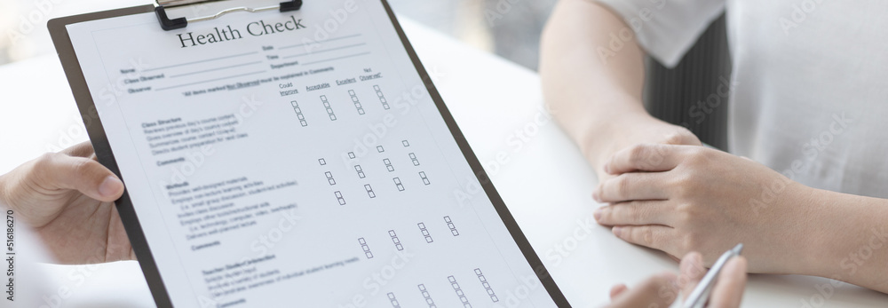 Doctor is currently diagnosing the disease and giving advice to ...