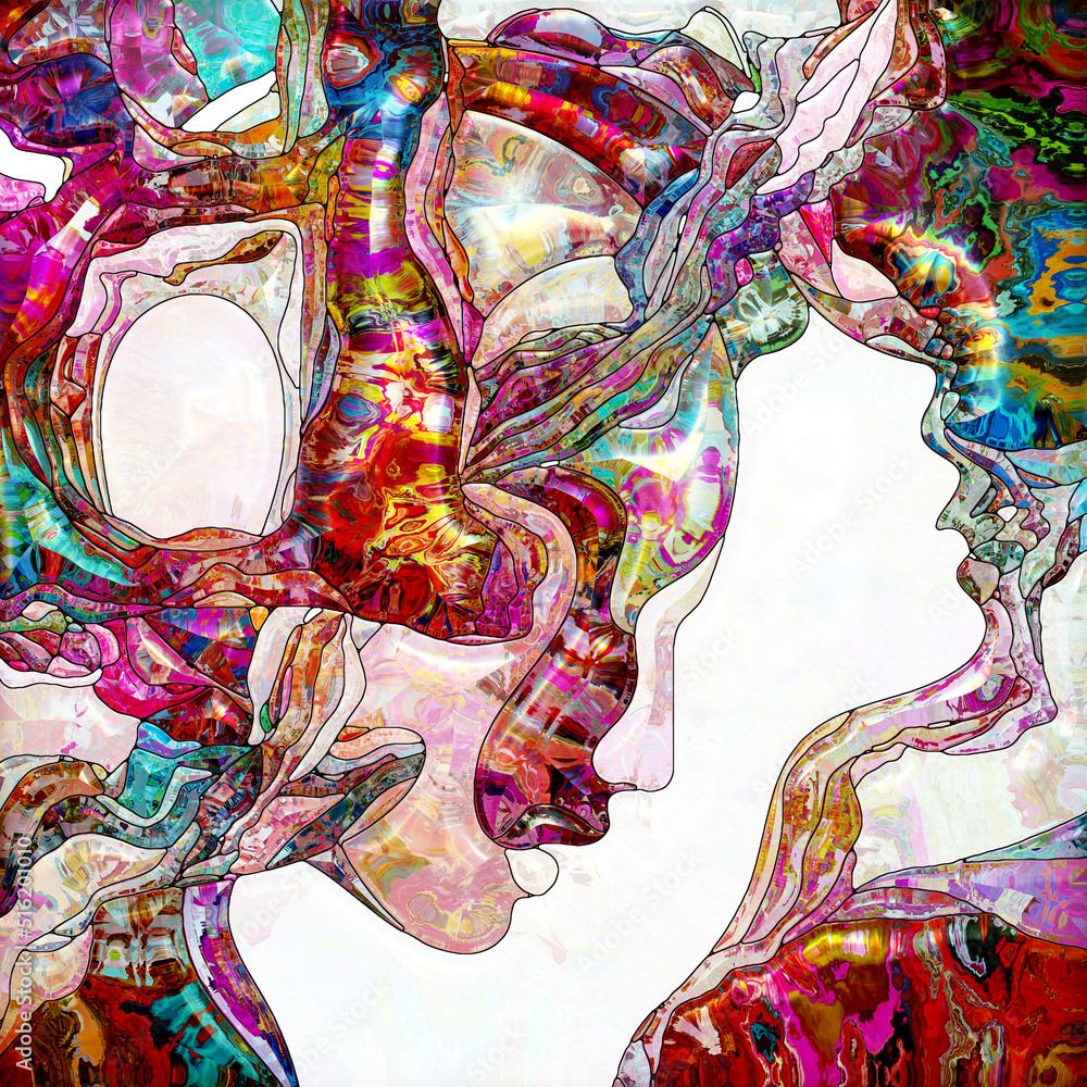 Faces of Unity Stock Illustration | Adobe Stock