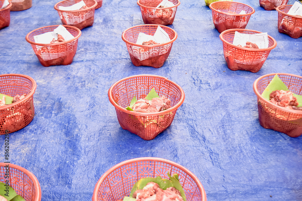 Muslims prepare halal slaughtering during Eid Al-Adha Al Mubarak, the ...