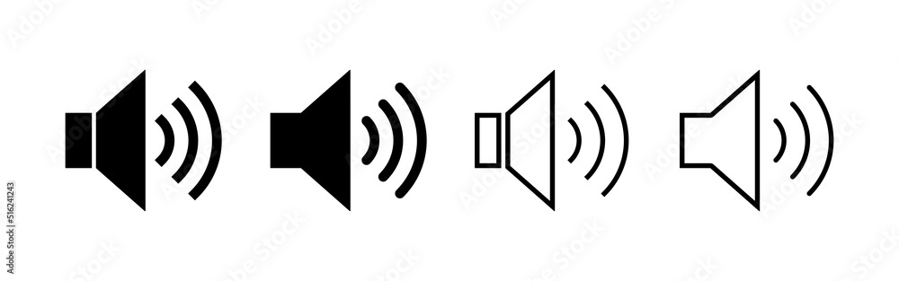 Speaker icon vector. volume sign and symbol. loudspeaker icon. sound ...